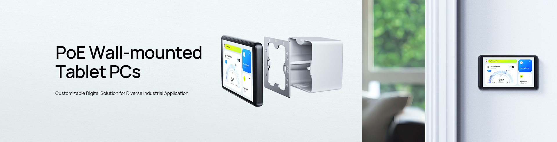 Wall-mounted POE Tablet PCs for Hotel